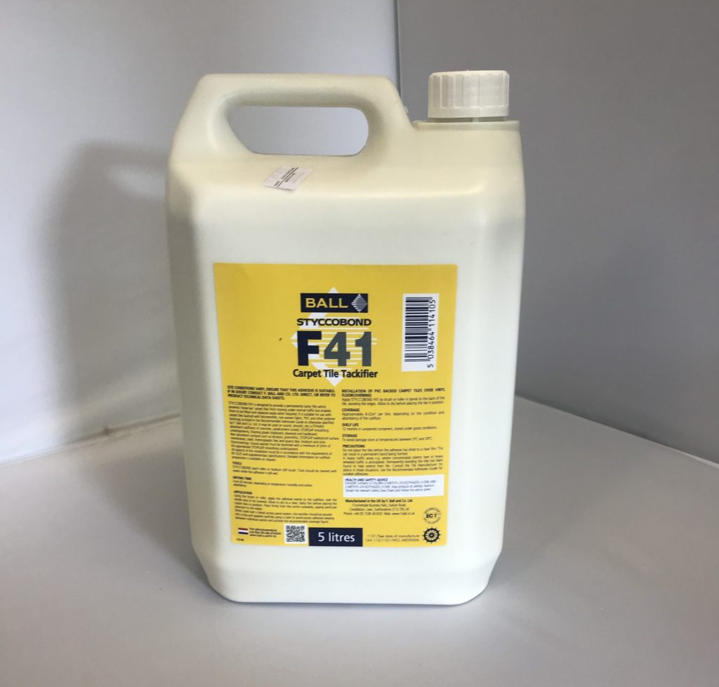 Styccobond F41 Carpet Tile Tackifier Manufactured by F.Ball & co. - GJ ...
